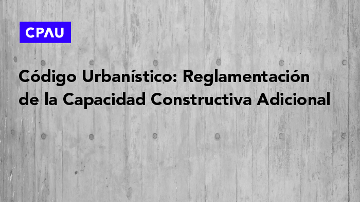 CPAU | Consejo Profesional de Arquitectura y Urbanismo