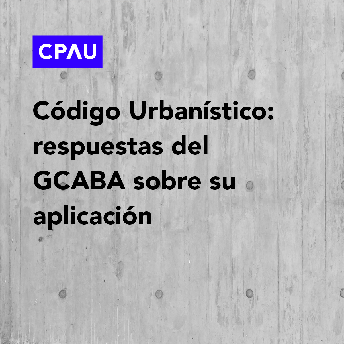 CPAU | Consejo Profesional de Arquitectura y Urbanismo
