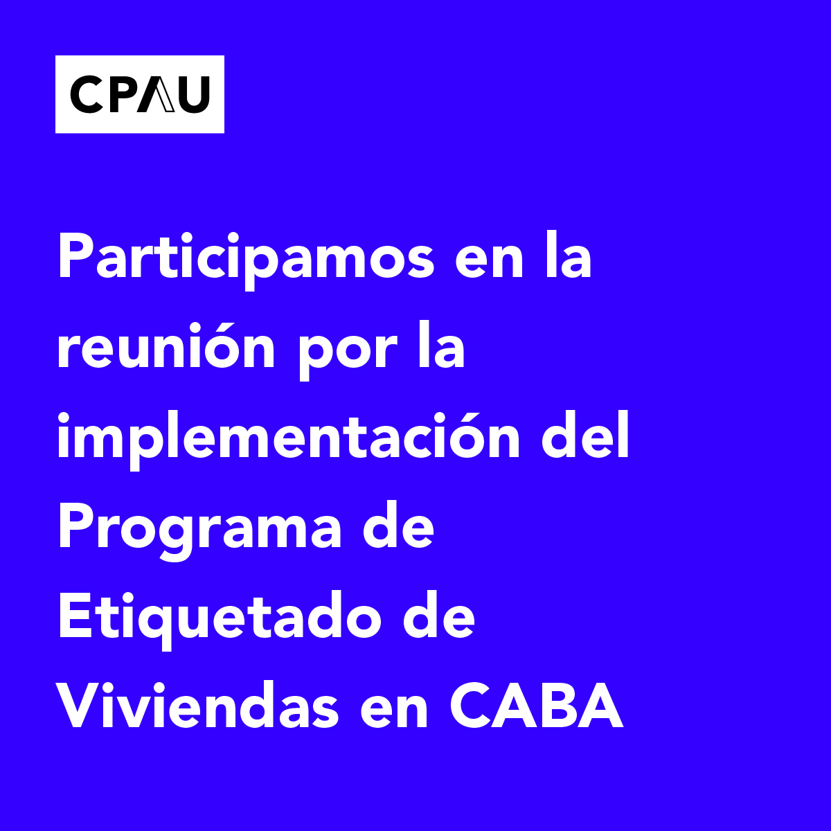 CPAU | Consejo Profesional de Arquitectura y Urbanismo
